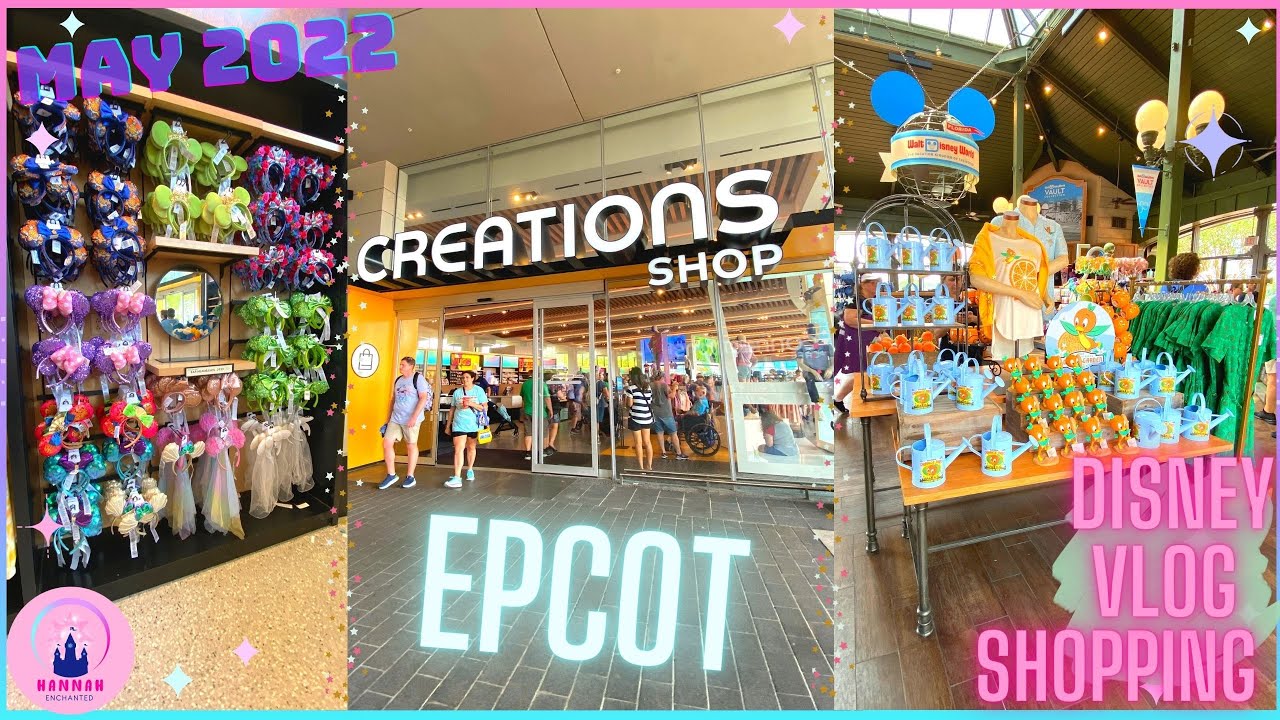 EPCOT Creations Gift Shops Tour Walt Disney World 50th Flower & Garden ...
