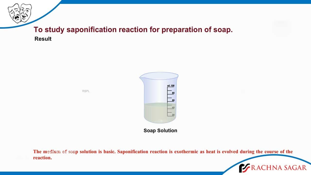 To study saponification reaction for preparation of soap - YouTube