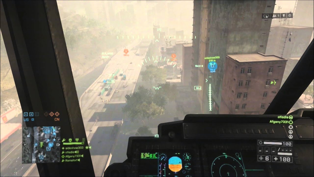 BF4 (PS4) Huey Road Kill on A Sniper - YouTube