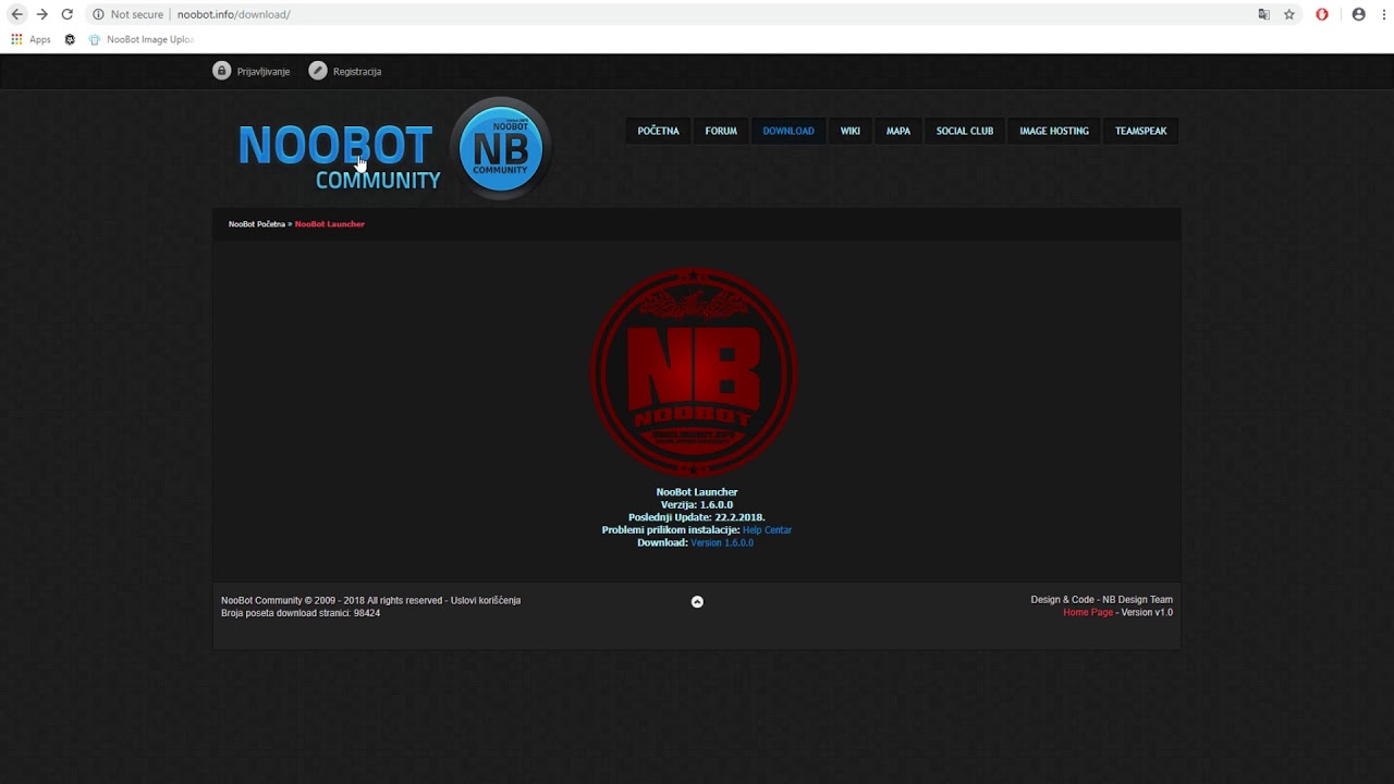 NooBot Launcher JEDNOSTAVNO kako se skida i uloga - YouTube