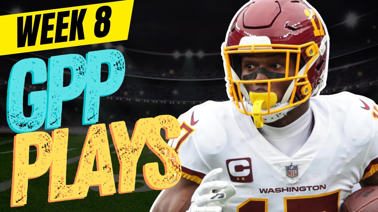 DRAFTKINGS NFL WEEK 8 TOURNAMENT PLAYS | NFL DFS PICKS - YouTube