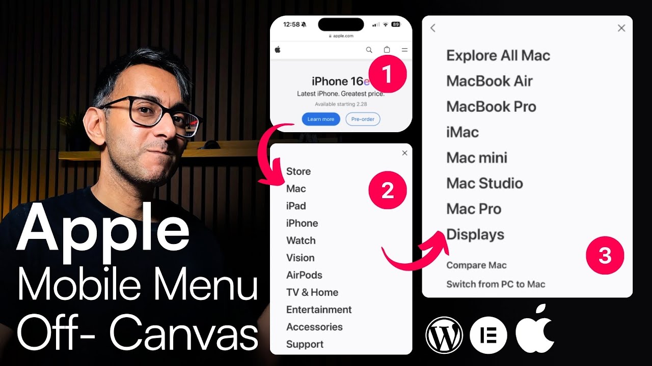 Build your Apple Mobile Menu with Off Canvas - YouTube