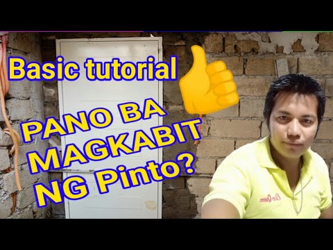 paano mag kabit ng pinto at hamba (basic tutorial)#door #windows - YouTube