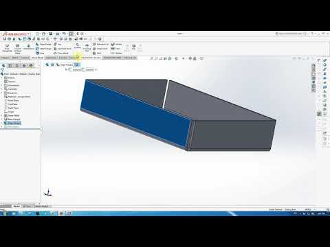 Sketched bend solidworks - solidworks tutorial ( Tạo đường chấn mới ...