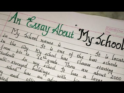 simple essay on My school...easy essay on my school...my school essay ...