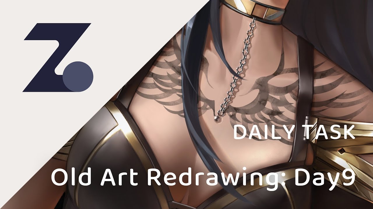 DAILY TASK: Old Art Redrawing - D9-2 - YouTube