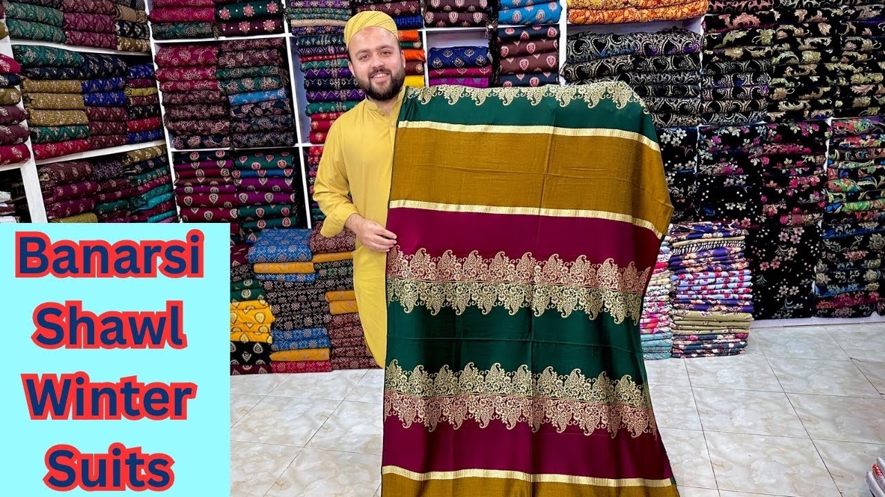 Banarsi Wool Shawls Winter Dresses! Pashmina Wool Shawls Winter Suits! Fine Quality Marina ...