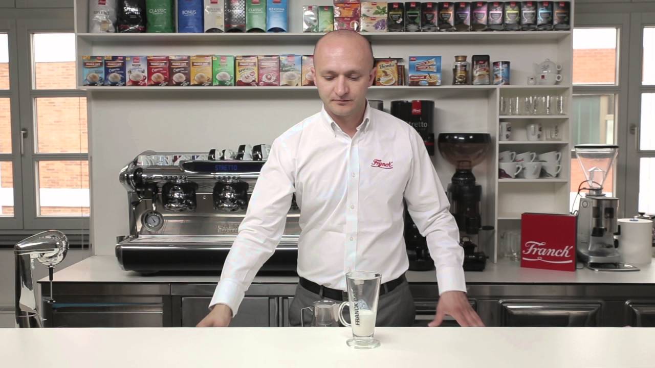 Priprema u kafiću: Franck Café hladni Cappuccino - YouTube