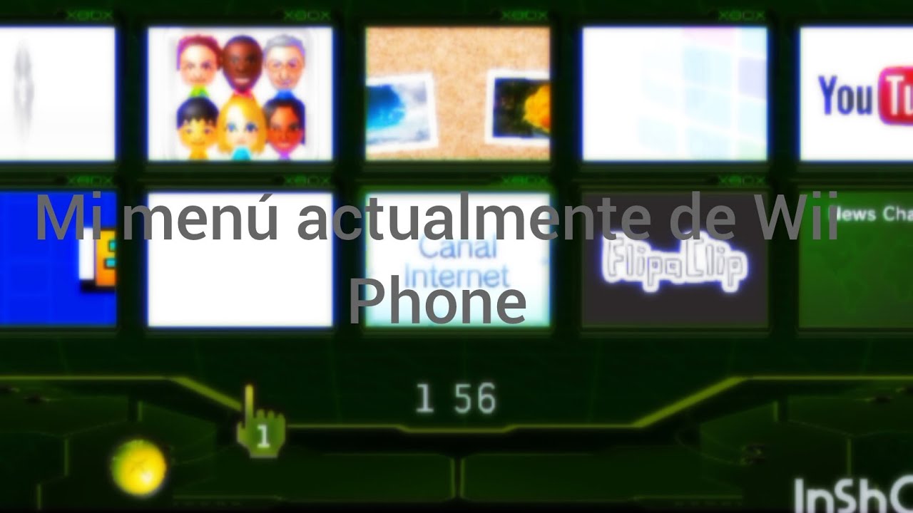 mi actual menú de Wii phone - YouTube
