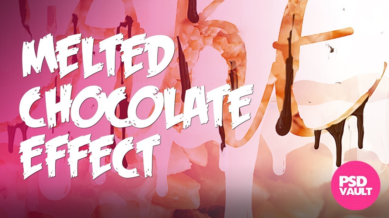 Photoshop Tutorial - Paint Melted Chocolate Effect in Photoshop - YouTube