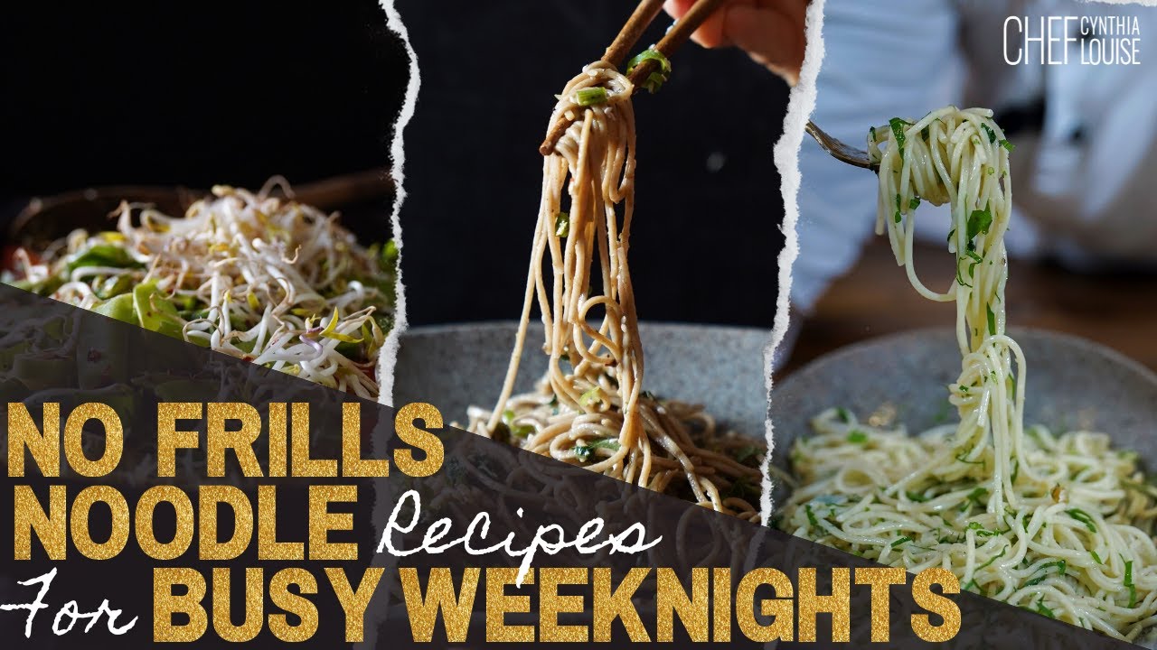 No Frills Noodle Recipes For Busy Weeknights Plant-based Meal Ideas ...