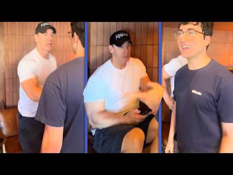 John Cena Awkwardly Shuts Down Singing TikToker Harry Daniels