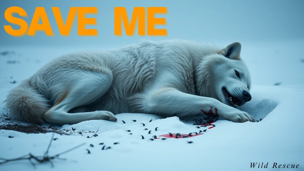 An Old Man’s Kindness Saves a Wolf with a Long-Healing Wound with worms ...