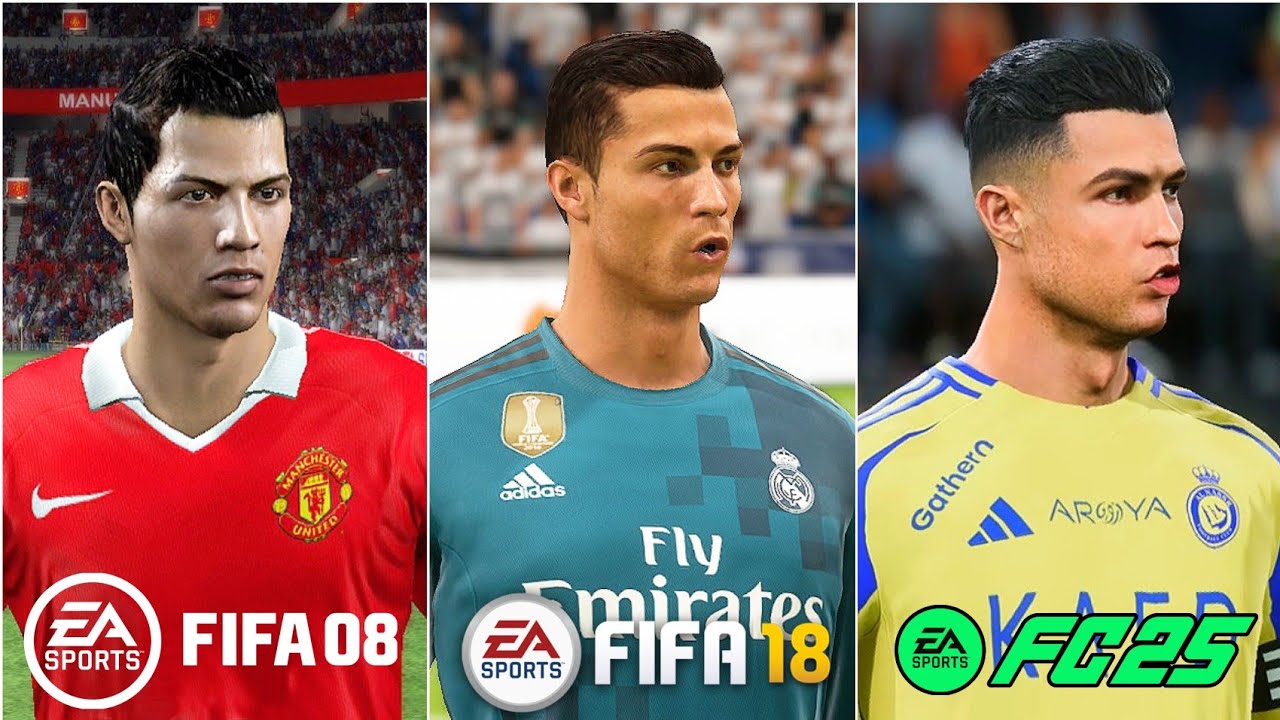 Cristiano Ronaldo FreeKick In Every FIFA (FIFA 04 - FC 25) - YouTube