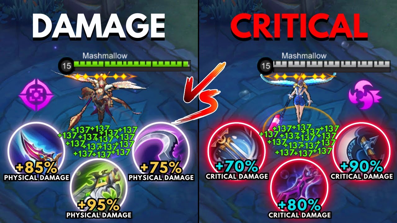 Freya Damage Build vs Freya Critical Build - YouTube