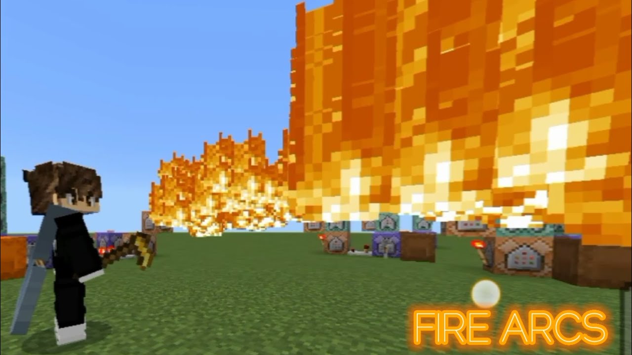 how to firebend in Minecraft bedrock edition with command blocks - YouTube