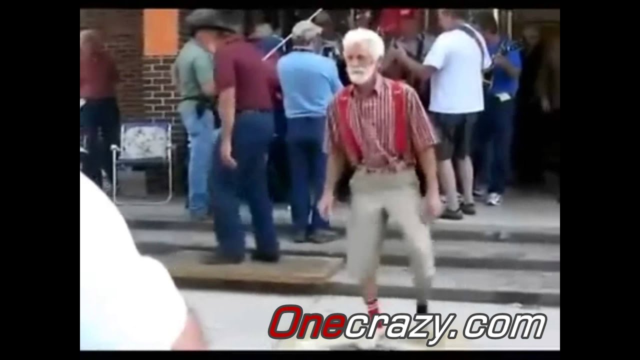 old man dancing shuffle - YouTube
