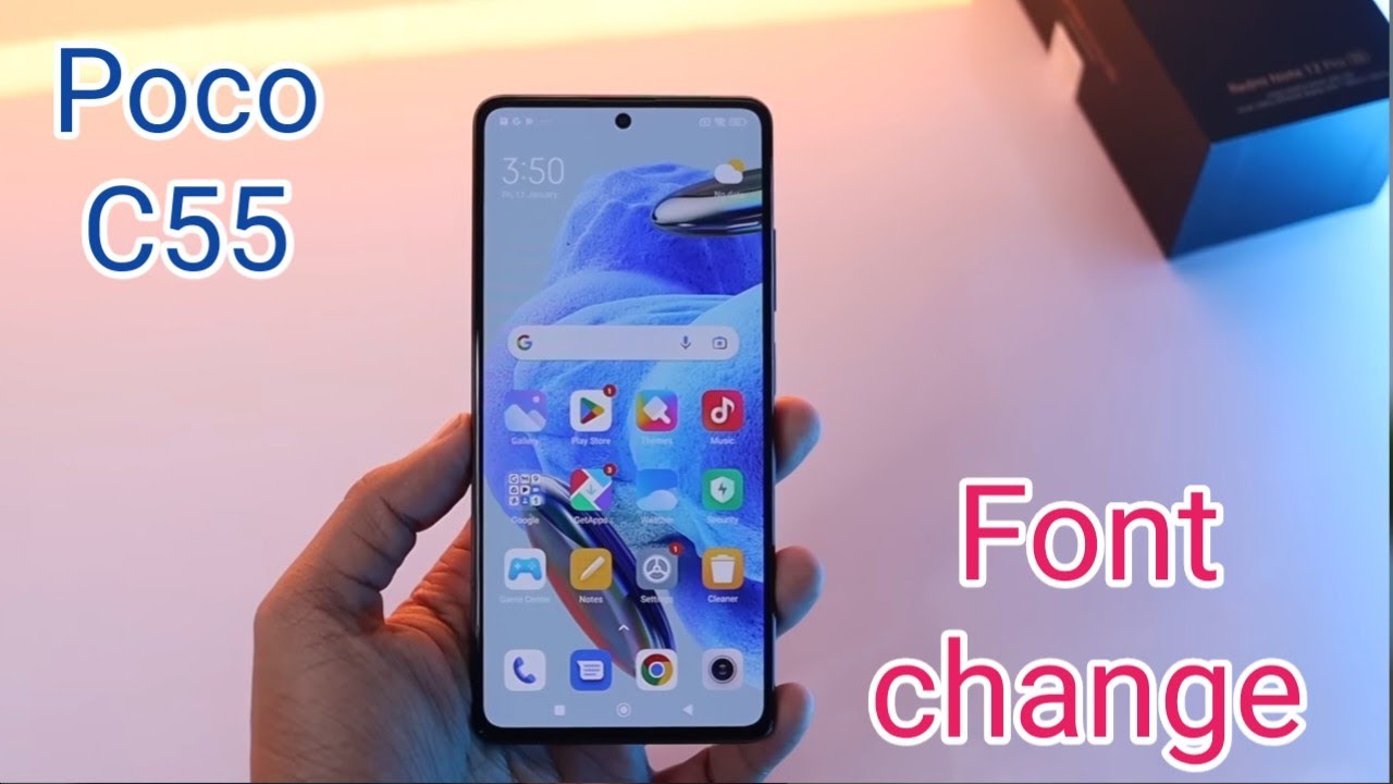 Font Change In Poco C55, How To Change Font Style In Poco C55, Poco C55 ...