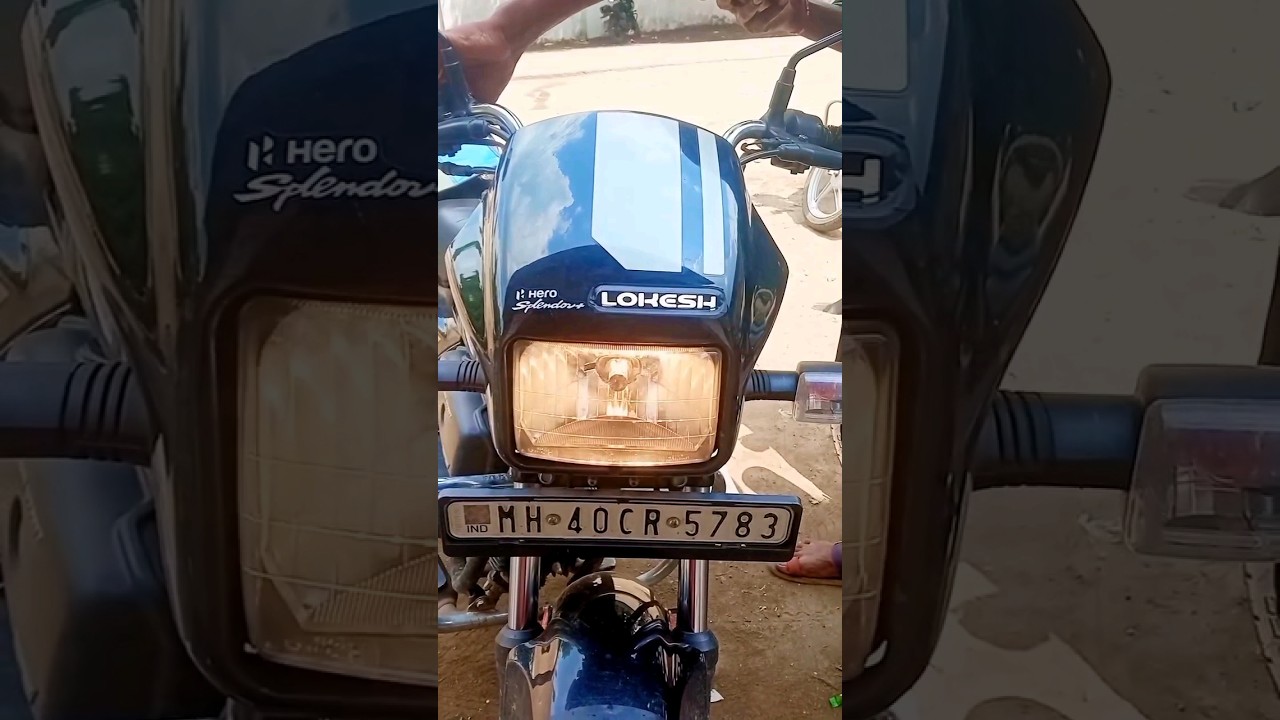 hero Splender plus. hero Splender plus front light MODIfied - YouTube