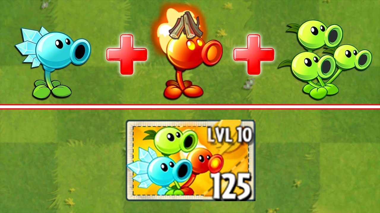 Plants vs Zombies 2 - Threepeater vs Snow Pea vs Fire Pea Plants vs ...