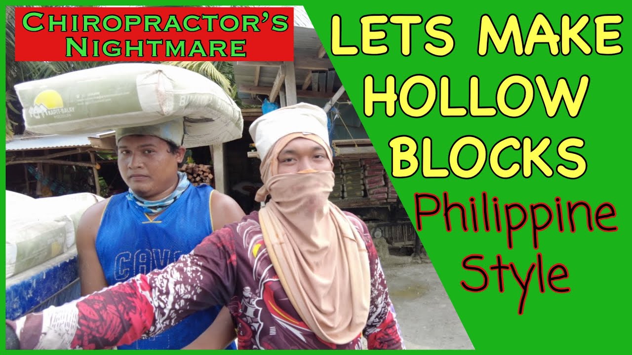 Lets Make Hollow Blocks... ~Cinder Blocks Philippine Style - YouTube
