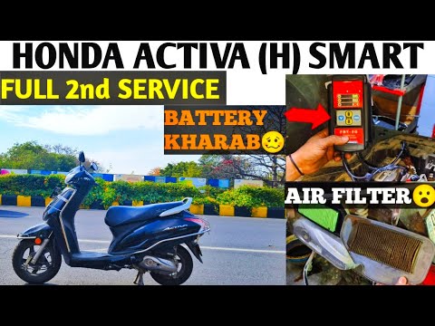 Honda Activa H Smart Full 2nd Service | Activa H Smart 🤓 | Active ...