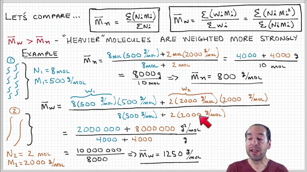 Introduction to Polymers - Lecture 4.4. - Example calculation - YouTube