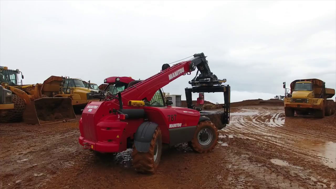 MINING: MHT X 860 rough terrain telehandler in mining - YouTube