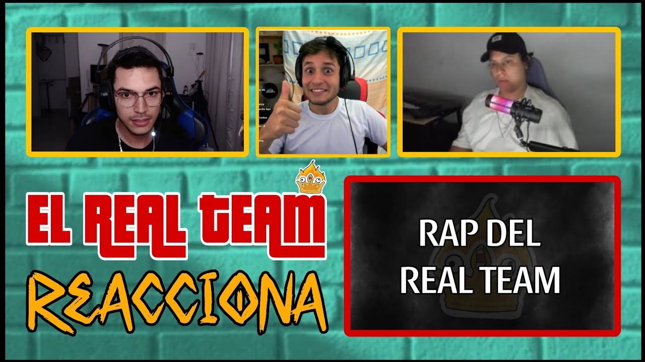 El Real Team Reacciona al Rap del Real Team - YouTube