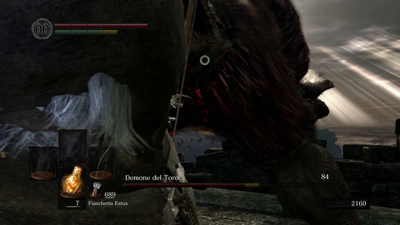 Dark Souls: Remastered [ Boss Fight: Demone Toro ] Only Bow - YouTube