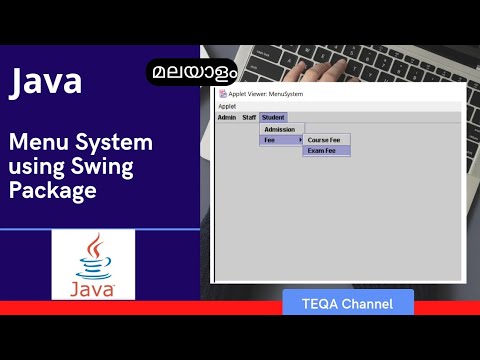 Java Menu System using Swing Package @teqachannel5068 - YouTube