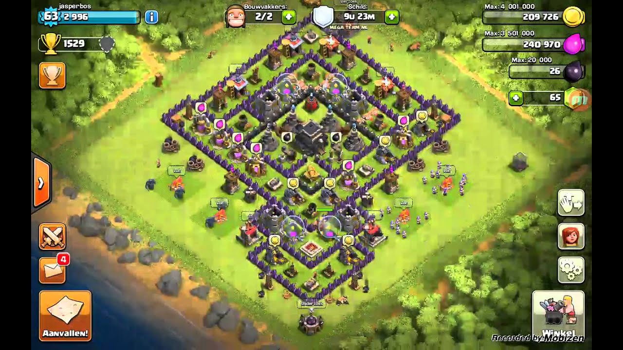 Mijn coc stadhuis level 9 - YouTube