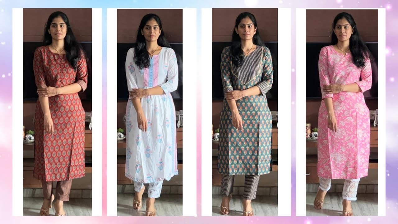 Simple and easy to maintain daily wear kurti set without dupatta for ...