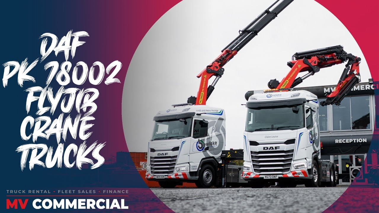 DAF Crane Trucks Fitted with PK 78002 Cranes with Fly Jibs ...