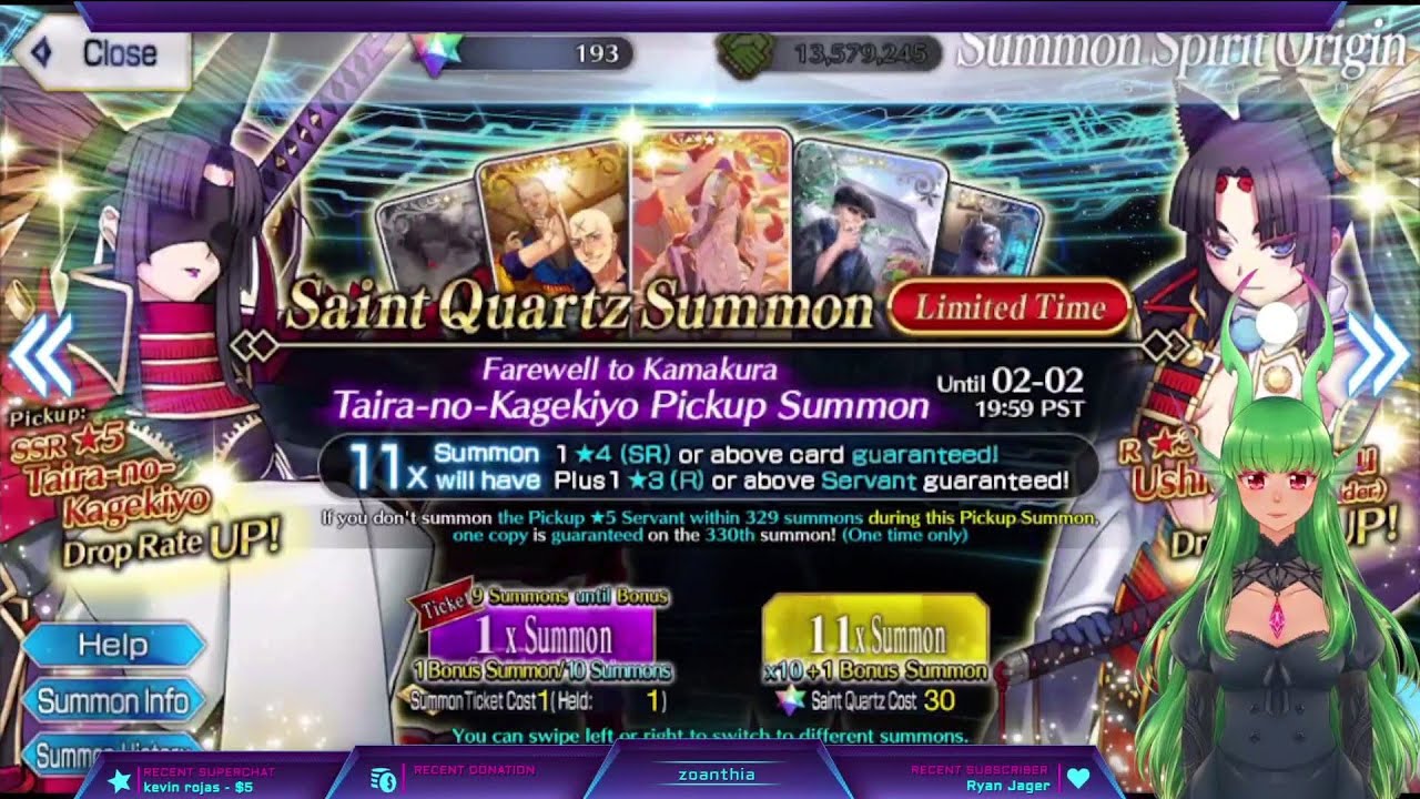 [FGO NA] Avenger Ushi Summoning Rolls! - YouTube