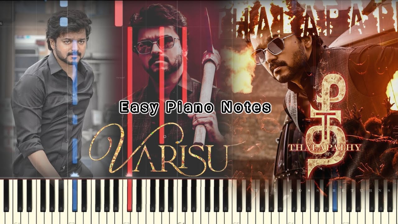 Thee Thalapathy | Varisu 2nd Single | Str | Thalapathy | S.Thaman | Vivek. #piano #pianotutorial ...