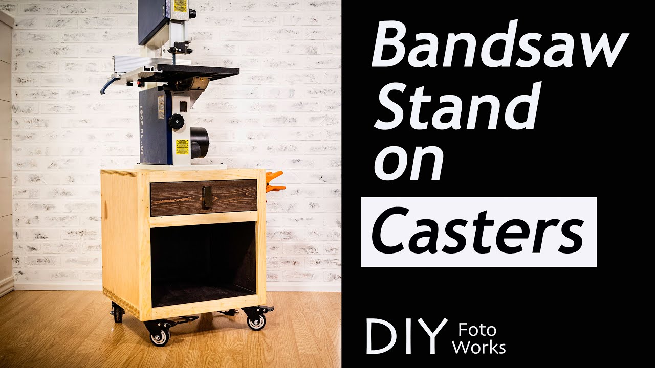Bandsaw Stand/Rolling Tool Cart DIY I 4K - YouTube
