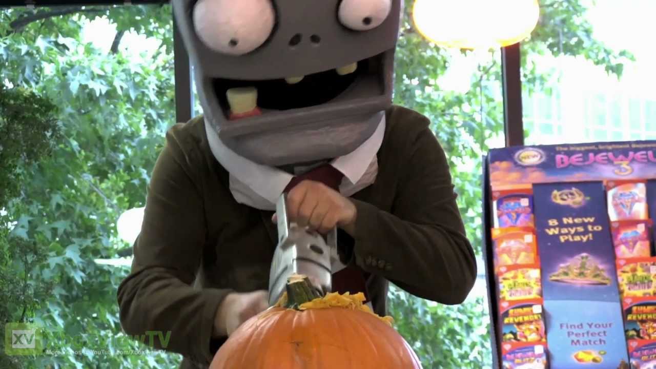 Plants vs. Zombies - Zombie Temp Worker Halloween Trailer - YouTube