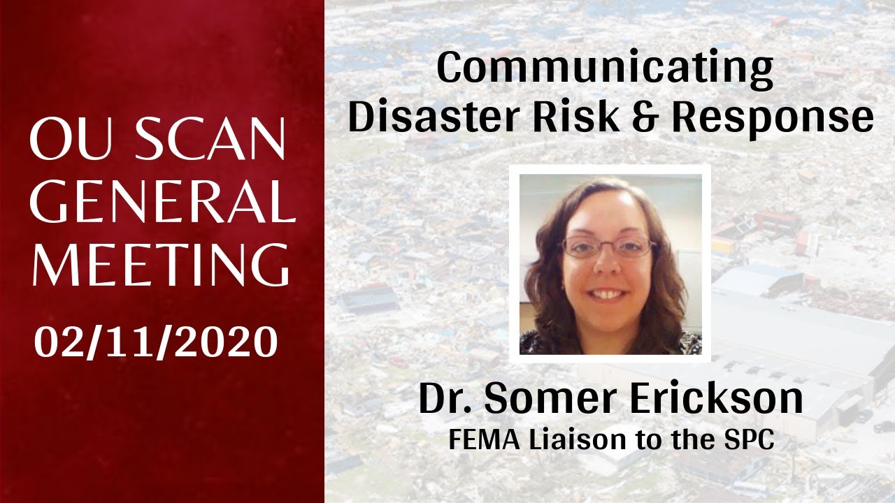 February 2020 General Meeting: Communicating Disaster Risk and Response ...