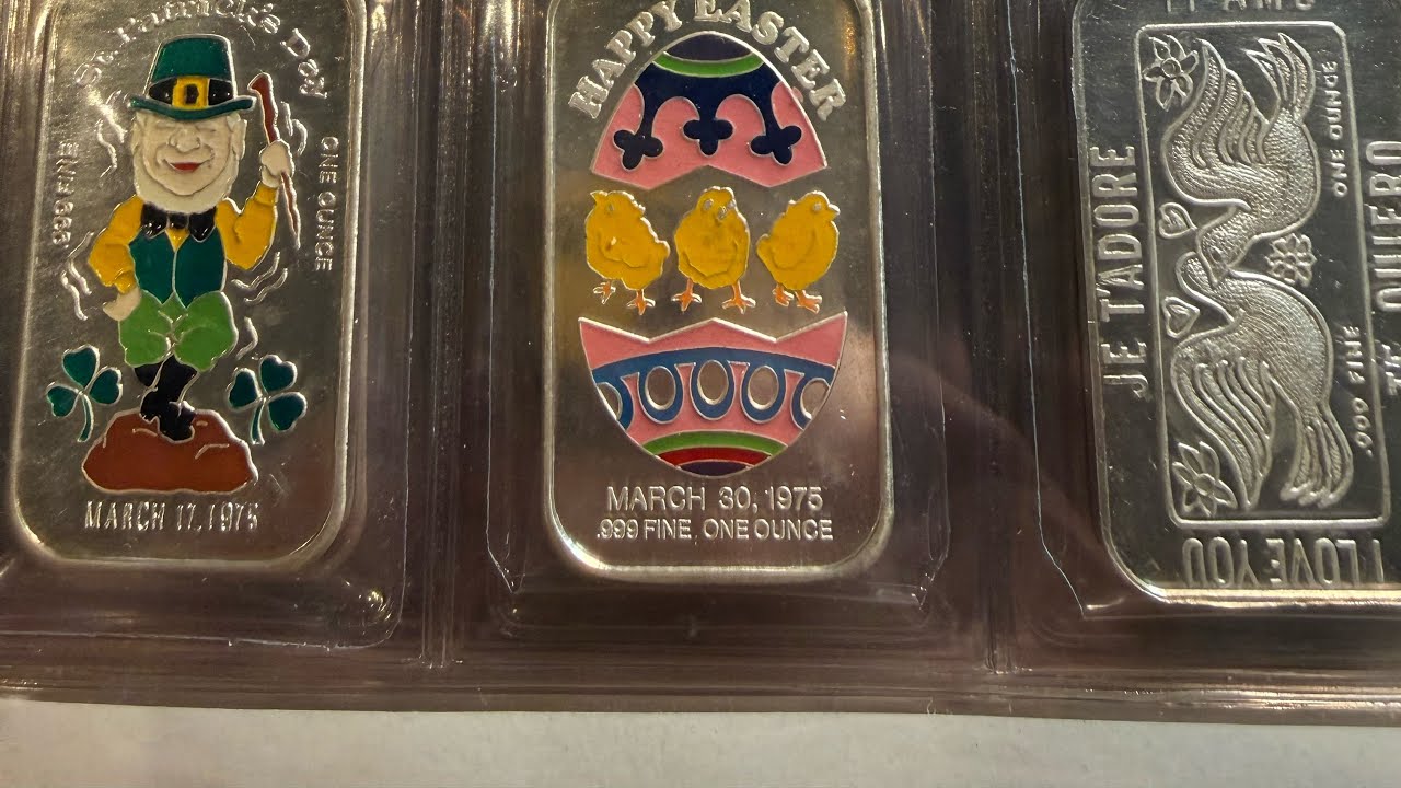 Vintage Silver Enameled Ceeco Mint 1 Oz. Bars - YouTube
