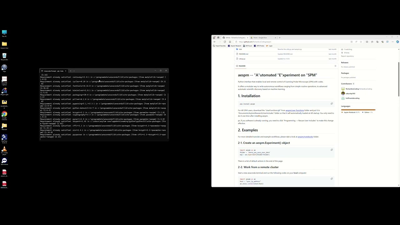 Instructions on installing aespm package - YouTube