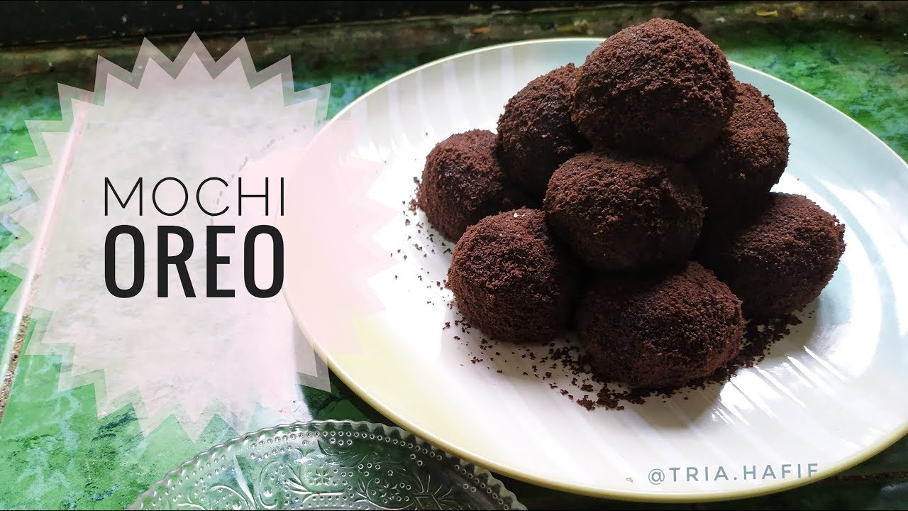 Mochi Oreo | dengan coklat kacang yang lumer - YouTube