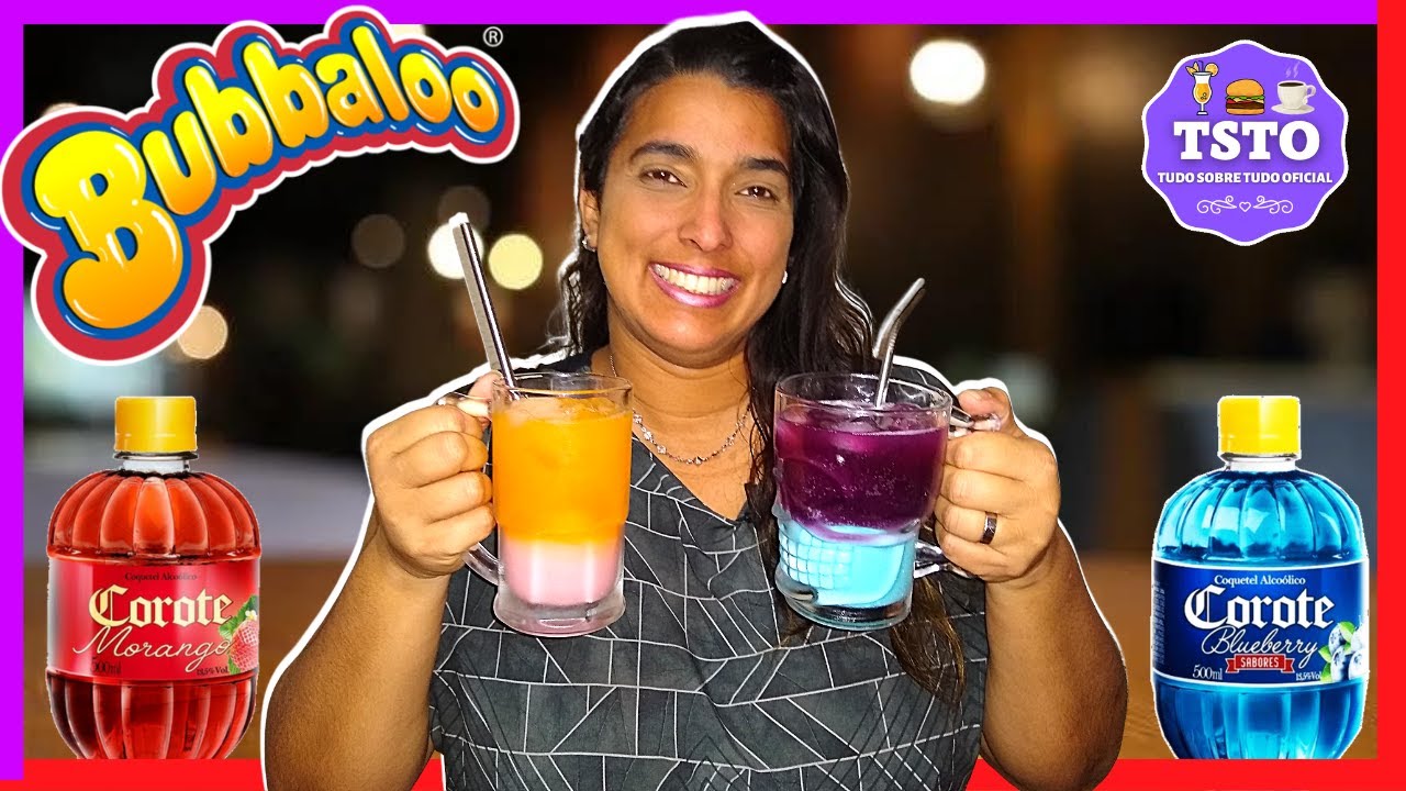 Drink BUBBALOO de MORANGO e de UVA | BABALU | Coquetel com COROTE - YouTube