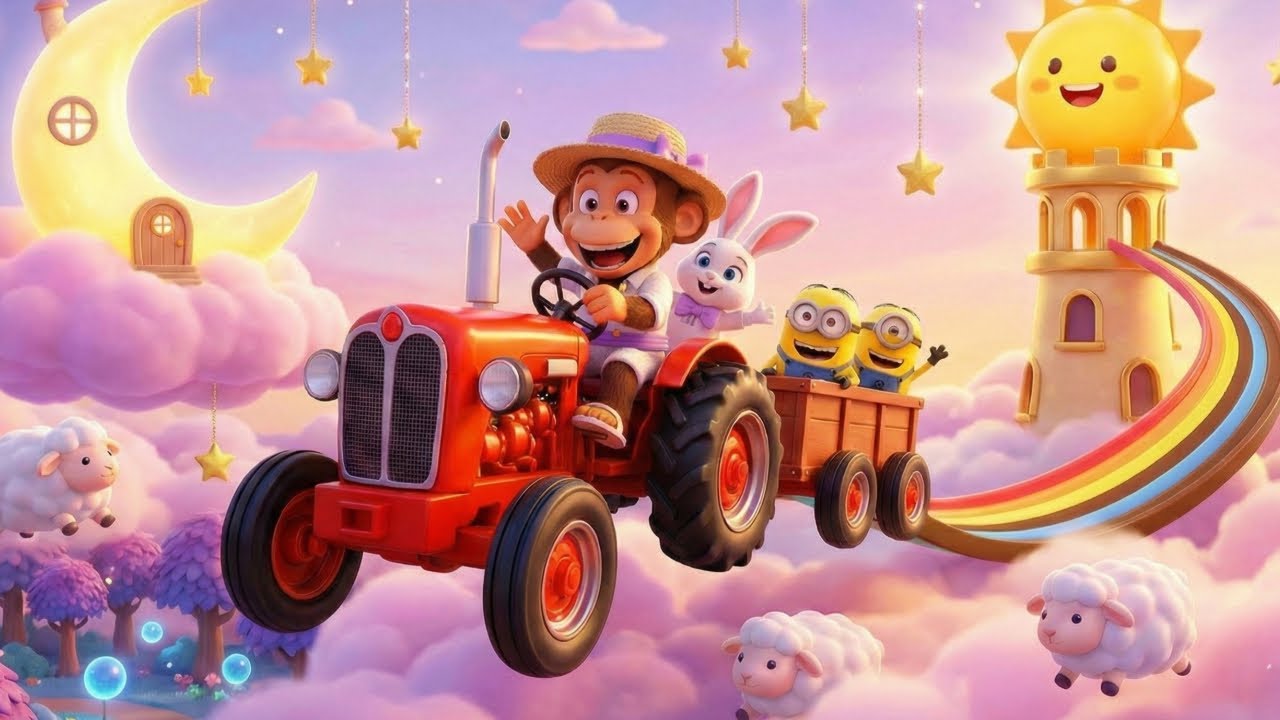 Monkey Pilot Flies the Magic Bed 🛏️ & Wakes the Sleepy Sun - Dream ...