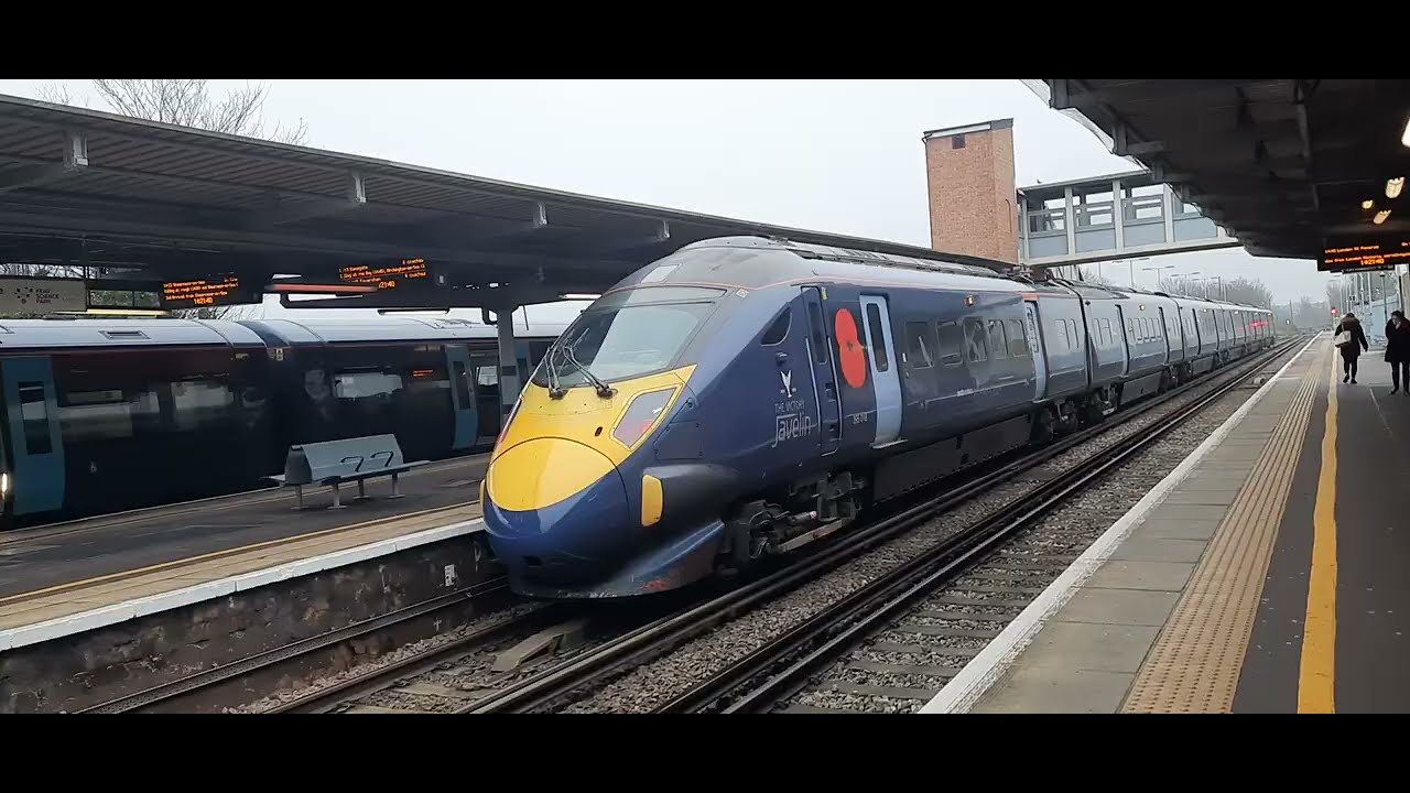 22 January 2025 Southeastern High-speed 395 018 Sittingbourne Station ...