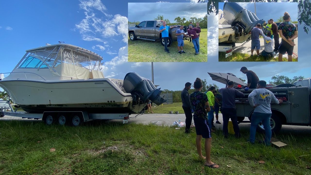 Yamaha 350 Lower Unit Service/Cuenta Millas style - YouTube