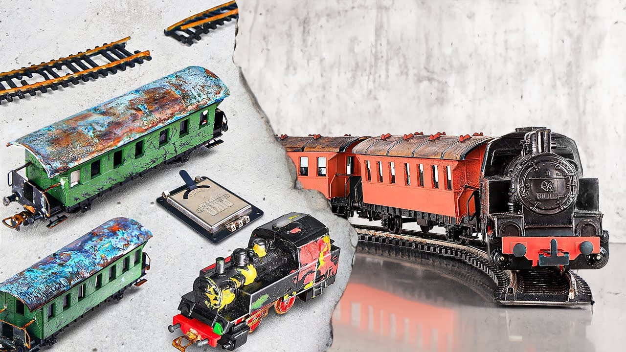 1980's Railway | Old German Toy Restoration - YouTube