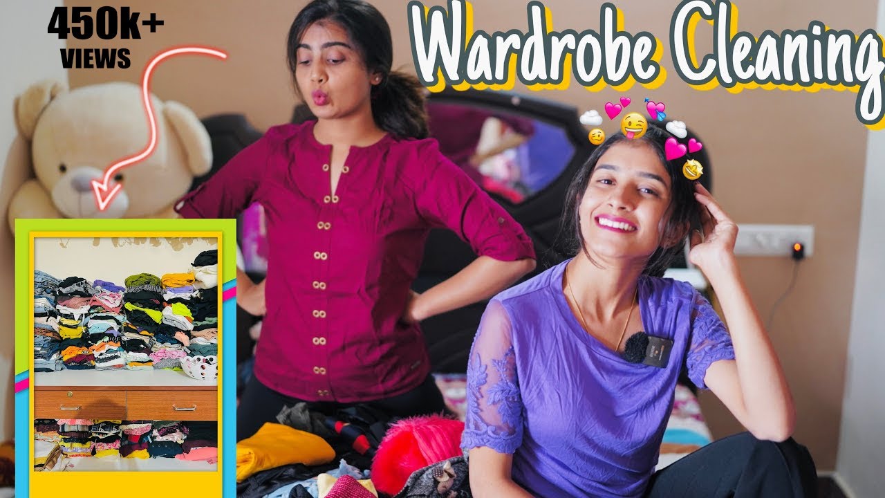 Wardrobe cleaning @madhugowda06 #nikhilnisha #madhugowda #wardrobecleaning - YouTube