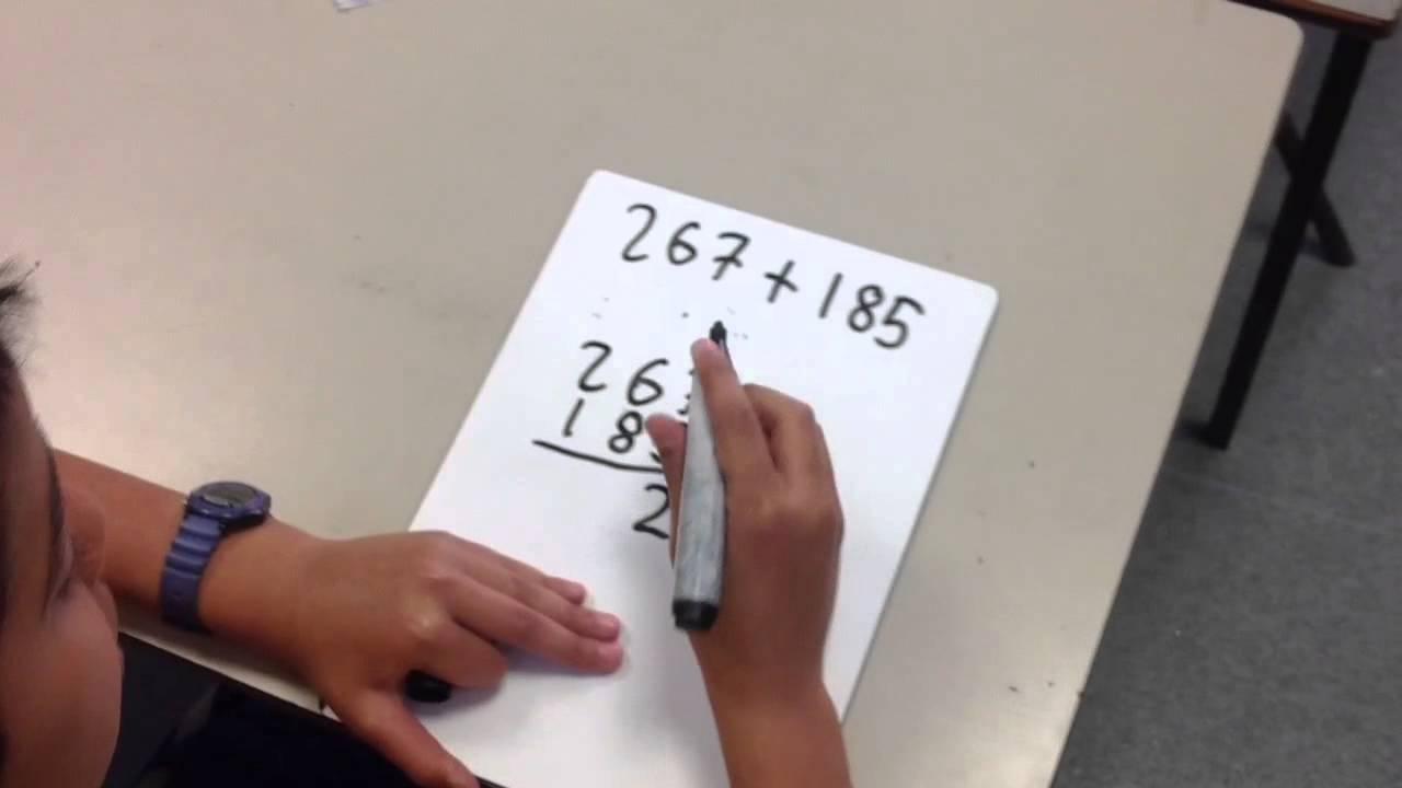 Compact column addition - YouTube