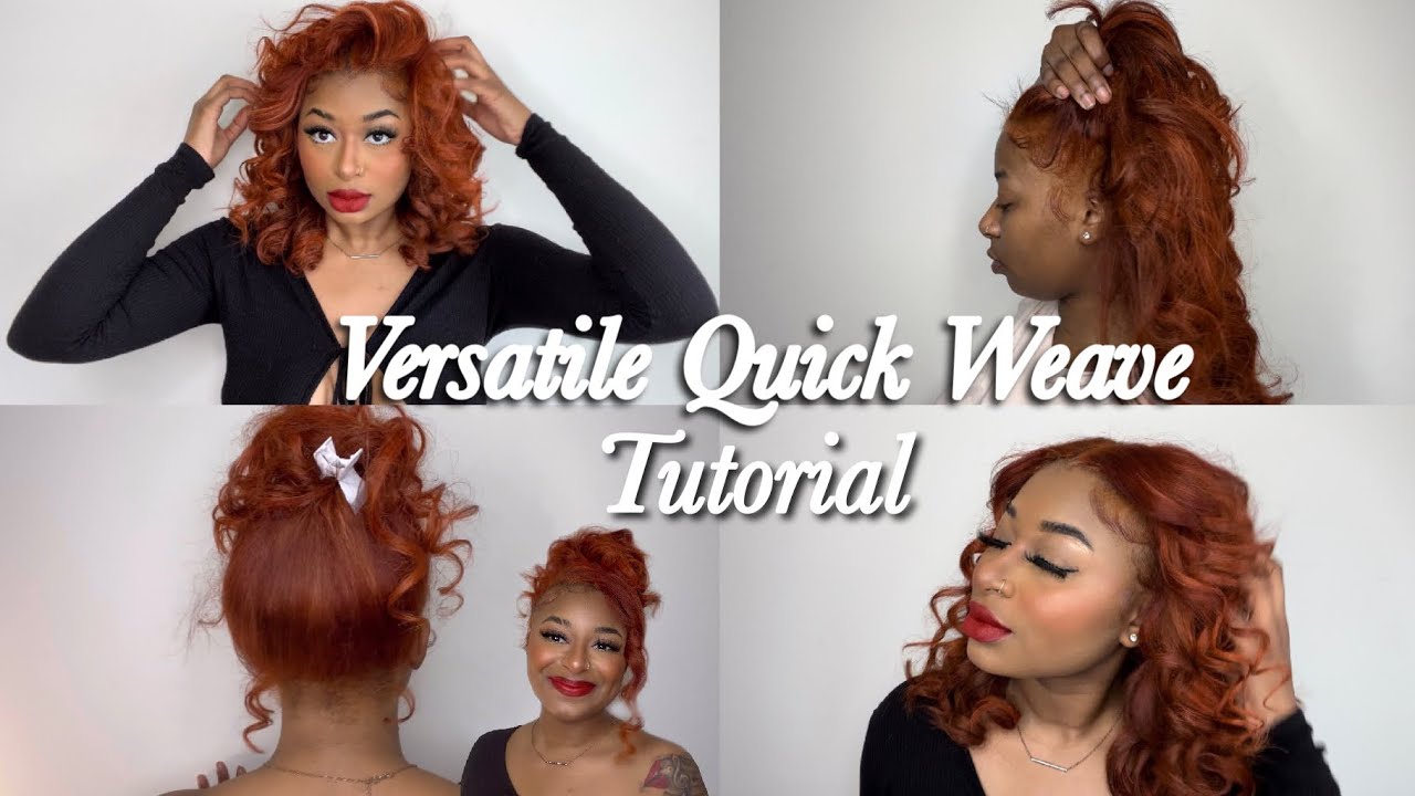 HOW TO: VERSATILE QUICK WEAVE W/ LEAVE OUT | FLIP OVER MEATHOD - YouTube